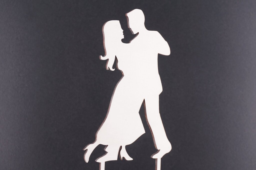 Tanzpaar Silhouette - Topper - Alles Laser